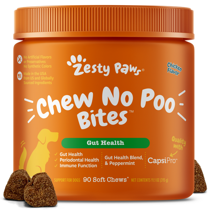 Zesty Paws Chew No Poo Bites