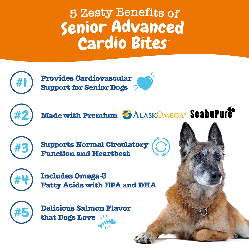 Senior Advanced Cardio Bites for Dogs