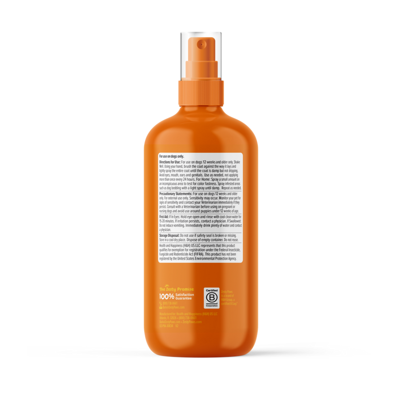 Zesty Paws Flea & Tick Spray for Dogs & Cats - Vet Formulated