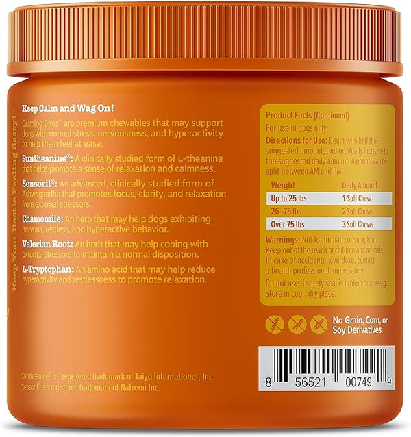 Calming Bites™ for Dogs | Stress & Anxiety | Zesty Paws