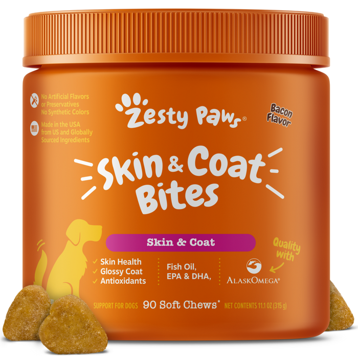 Zesty Paws | Skin & Coat Bites for Dogs