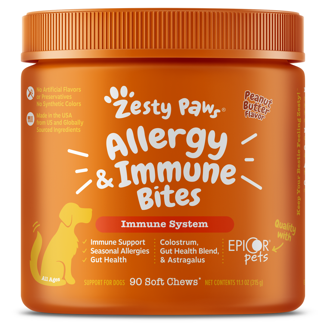 Allergy & Immune Bites with EpiCor® for Dogs | Zesty Paws