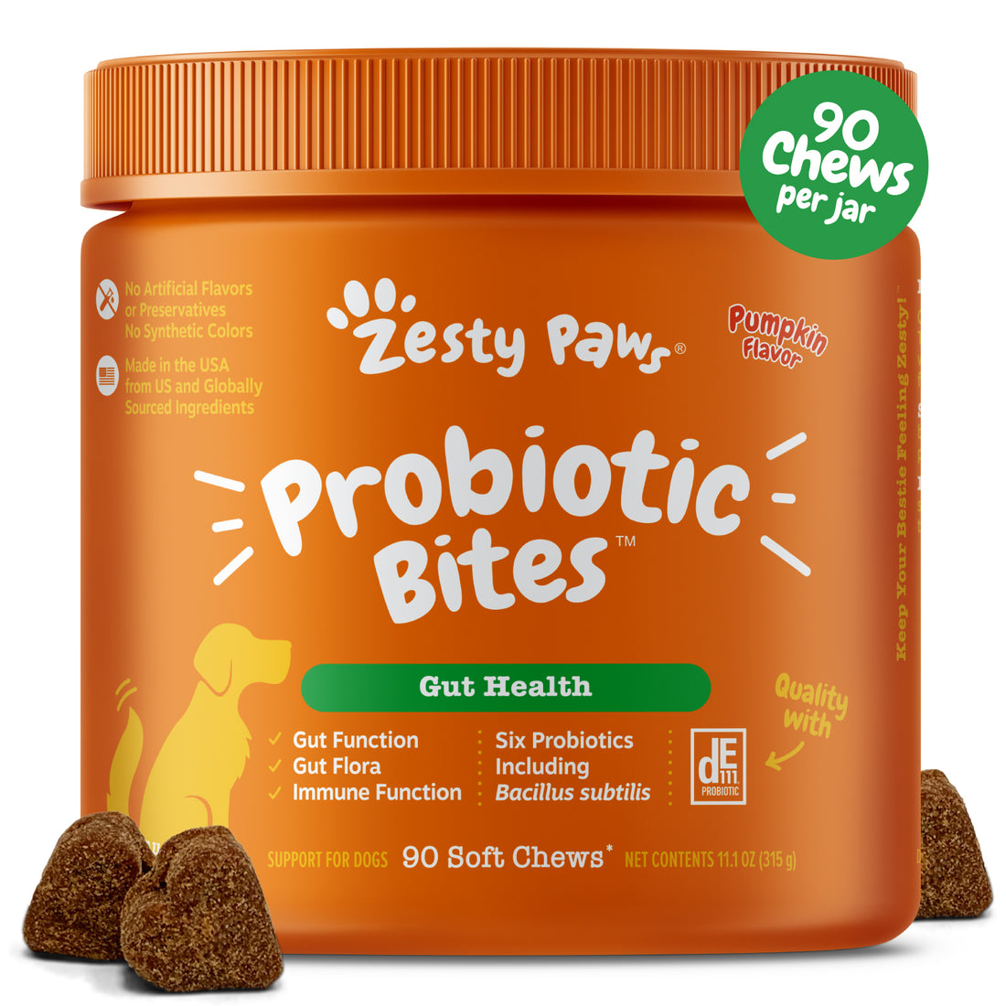 Probiotic Bites™ for Dogs with Digestive Enzymes | Zesty Paws