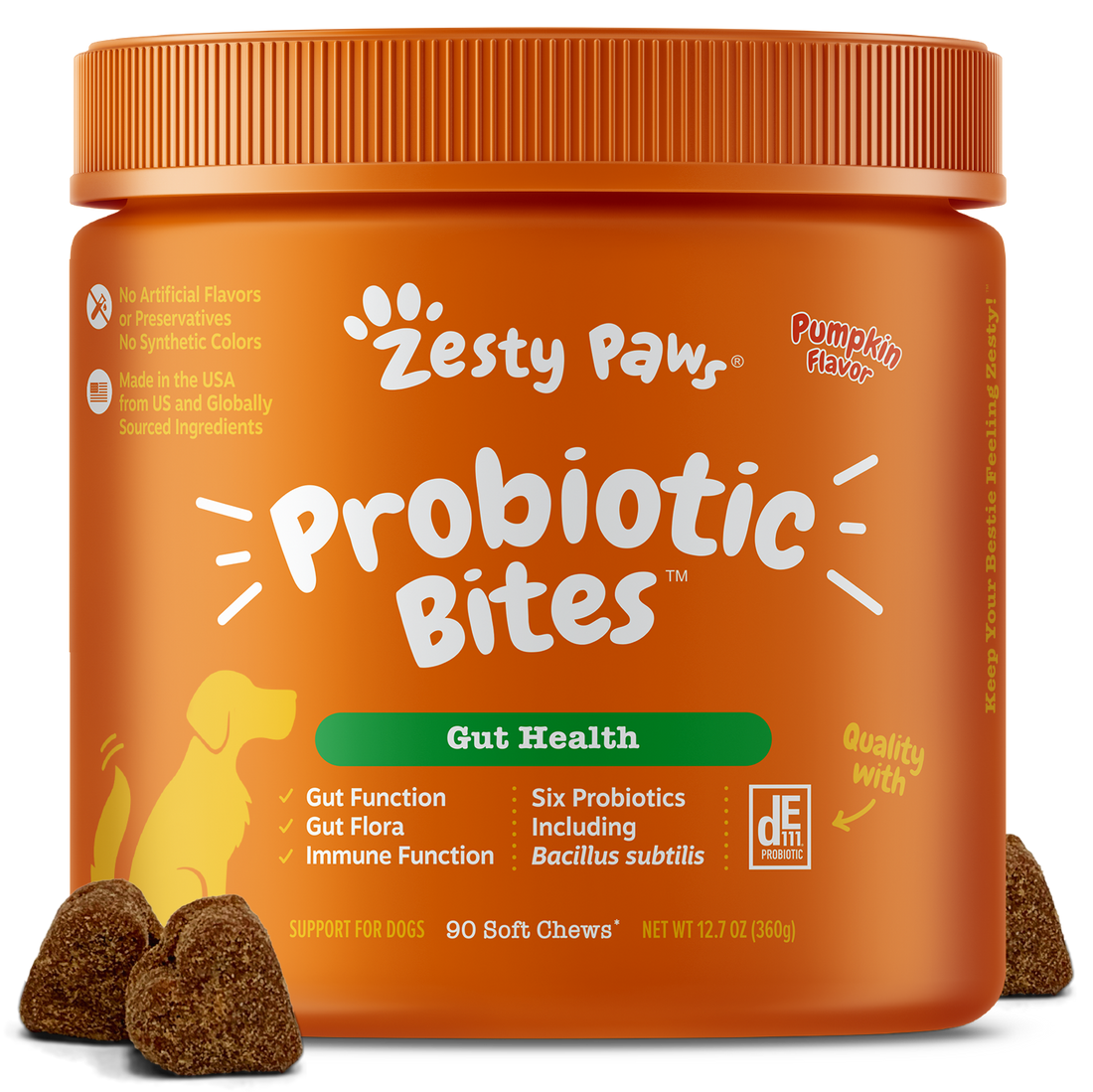 Probiotic Bites™ for Dogs with Digestive Enzymes | Zesty Paws