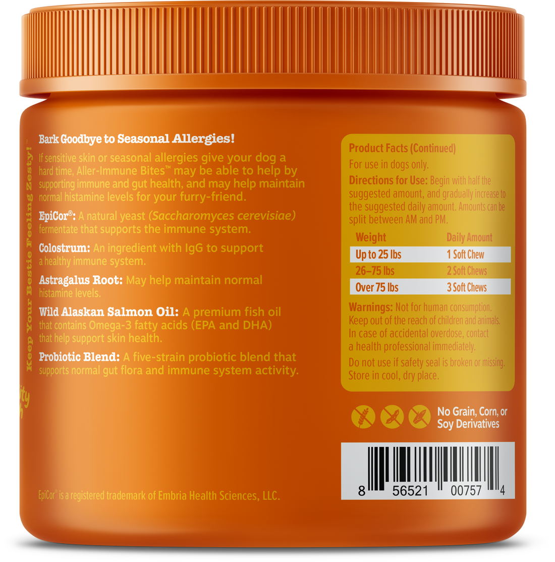 Allergy & Immune Bites with EpiCor® for Dogs | Zesty Paws
